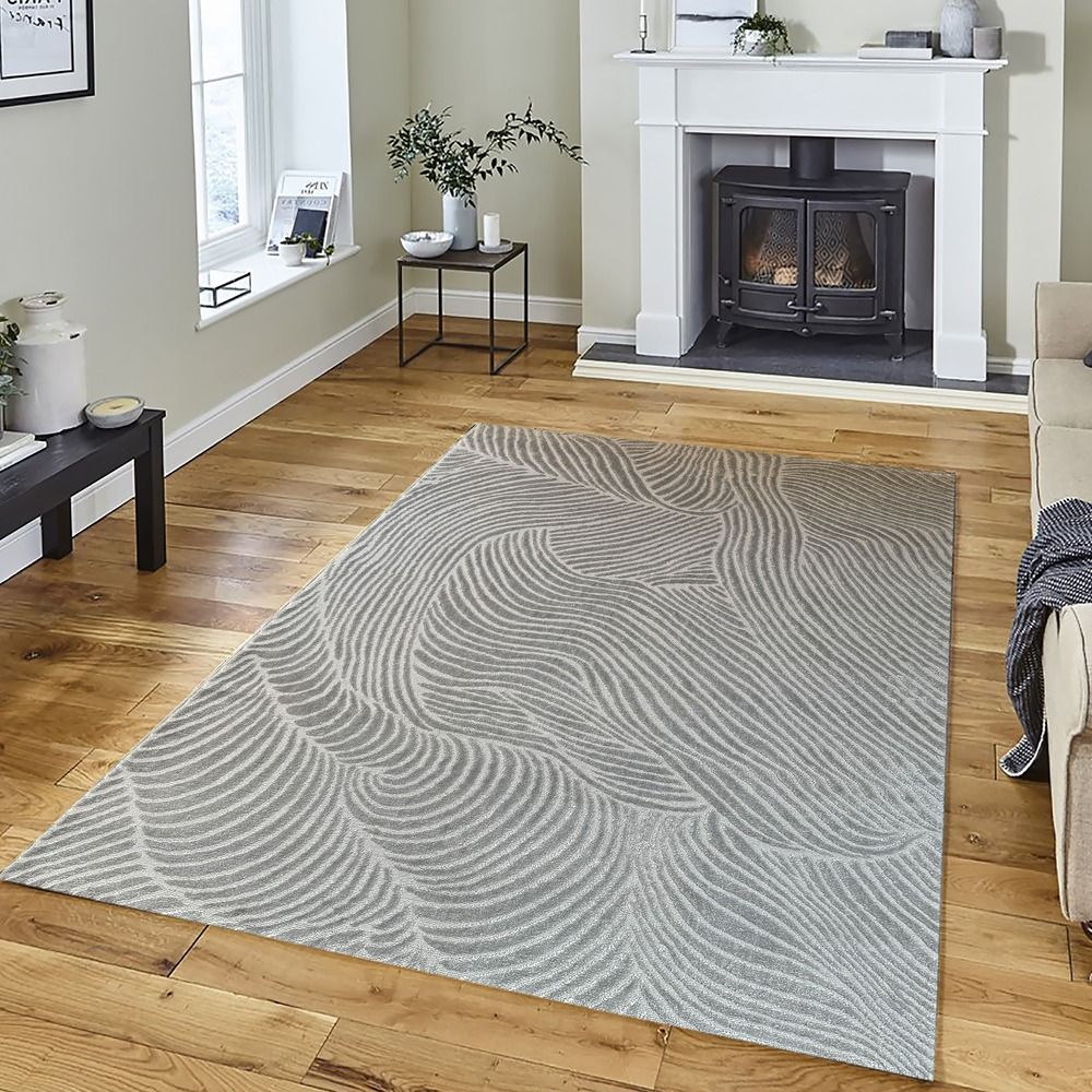 Buy Handpicked Furniture Neutral Grey Rectangle Carpet Ultra Soft Area ...