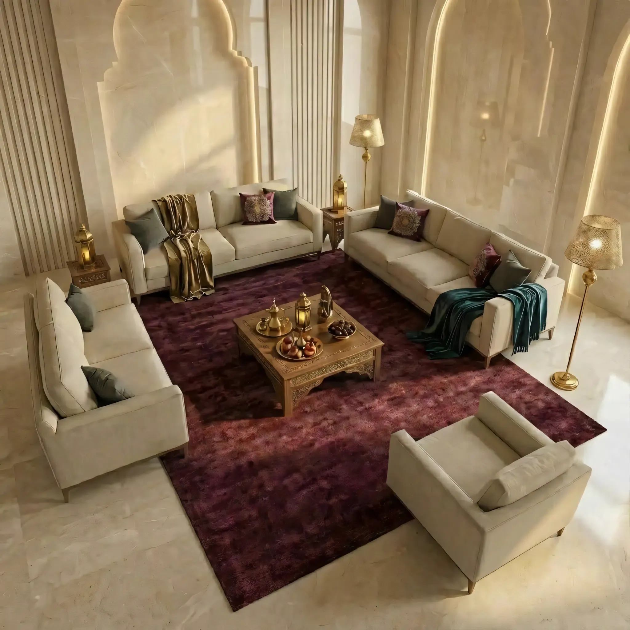 Buy Arabic Majlis Sofa Set | Traditional & Comfort Modular Seating ...