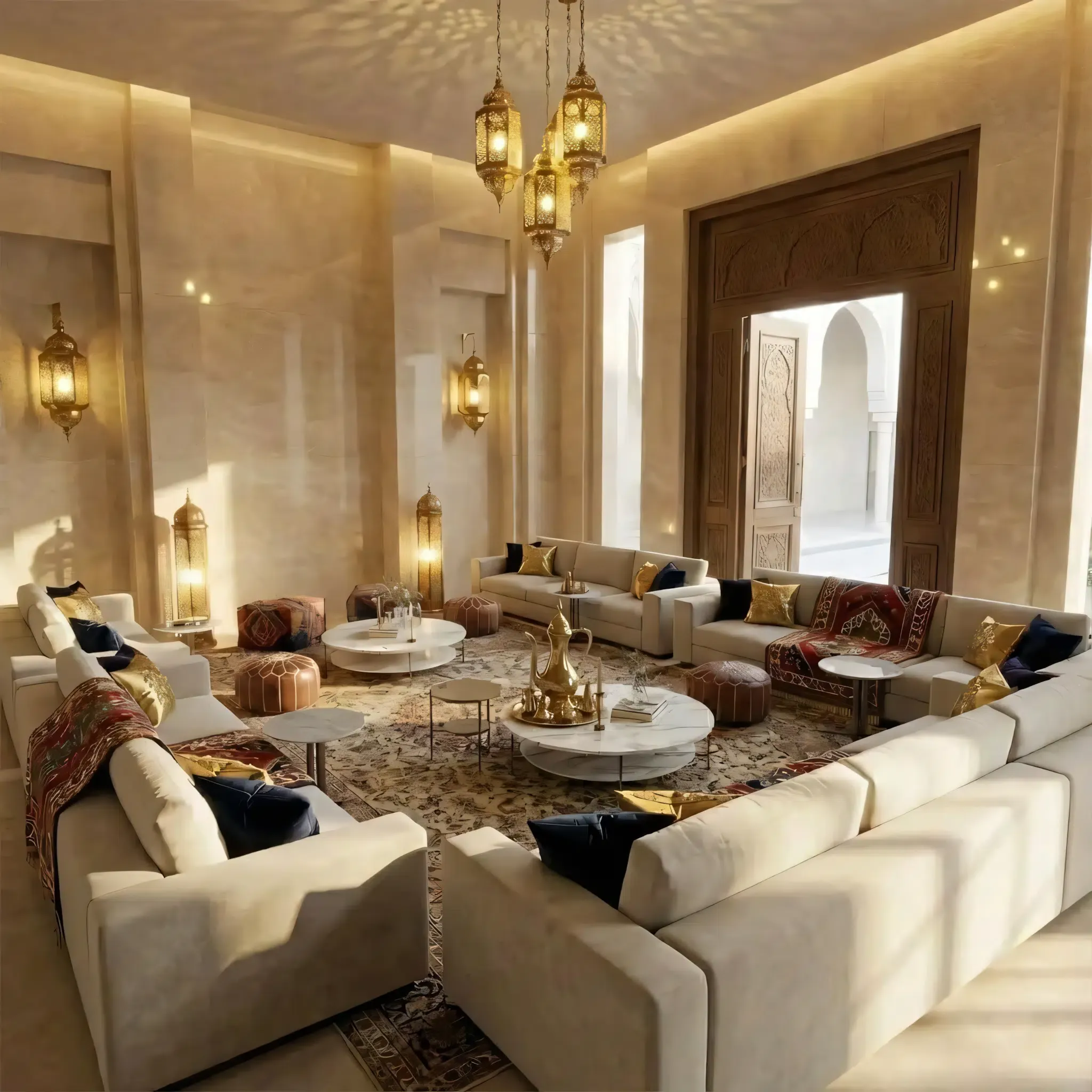 Buy Arabic Majlis Floor Sofa Set | Traditional & Comfort U-Shaped ...