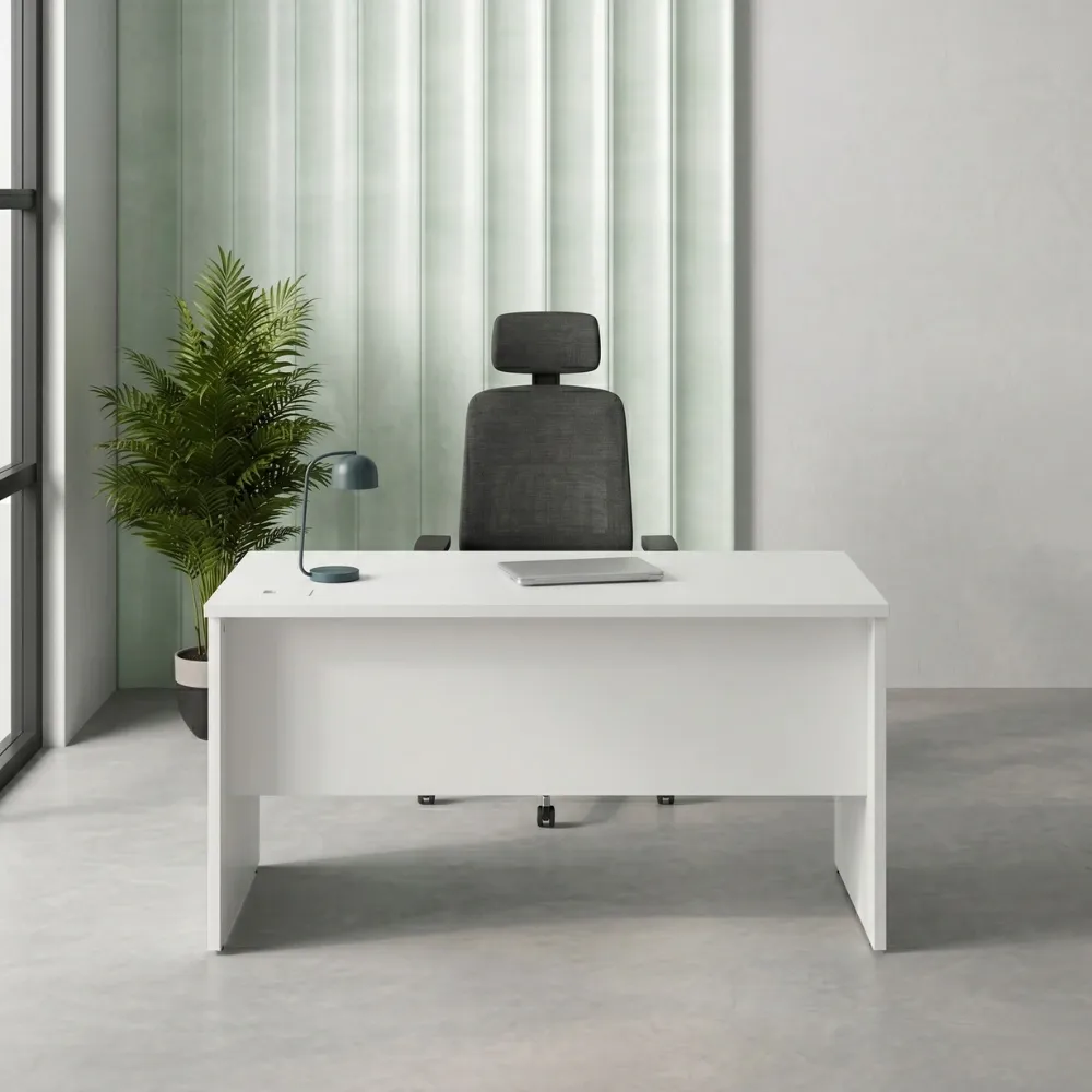 Buy Fiecke Office Desk with Drawers (White) Online | Danube Home UAE