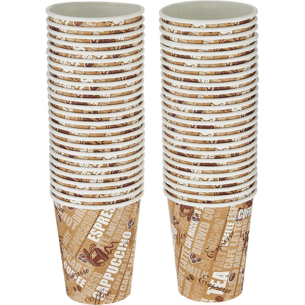 Buy Disposable Heavy Duty Printed Paper Cups (8Oz-100 Pack) Random ...