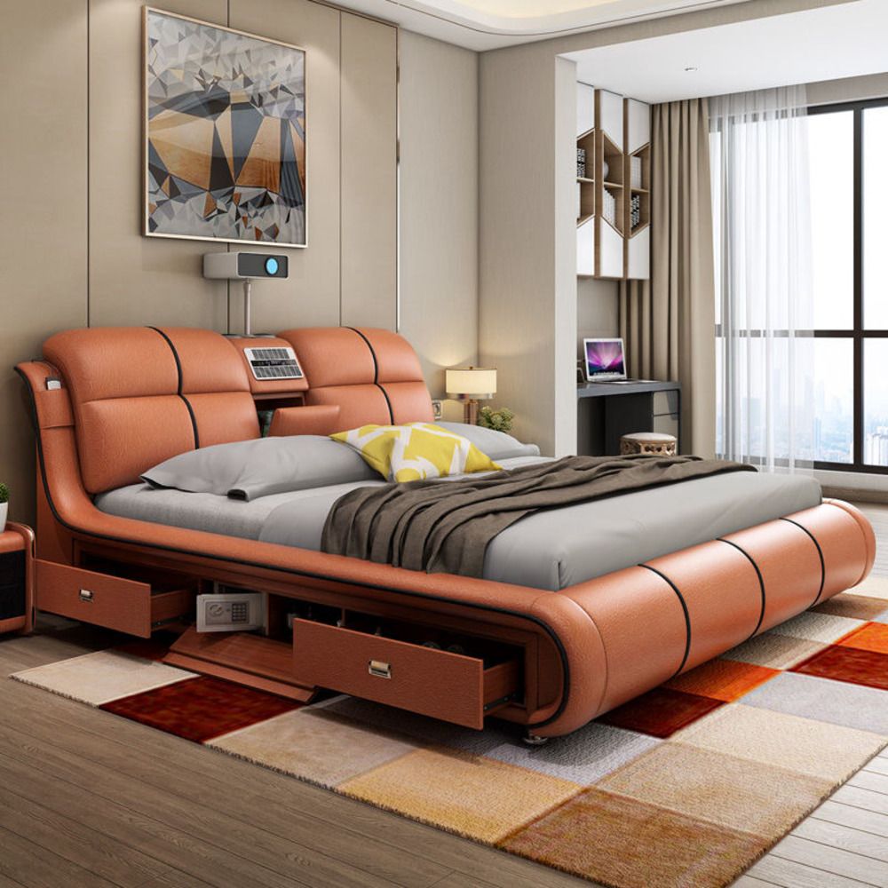 Buy Smart Bed with Projector Wireless Charging Bluetooth Speaker Seat ...