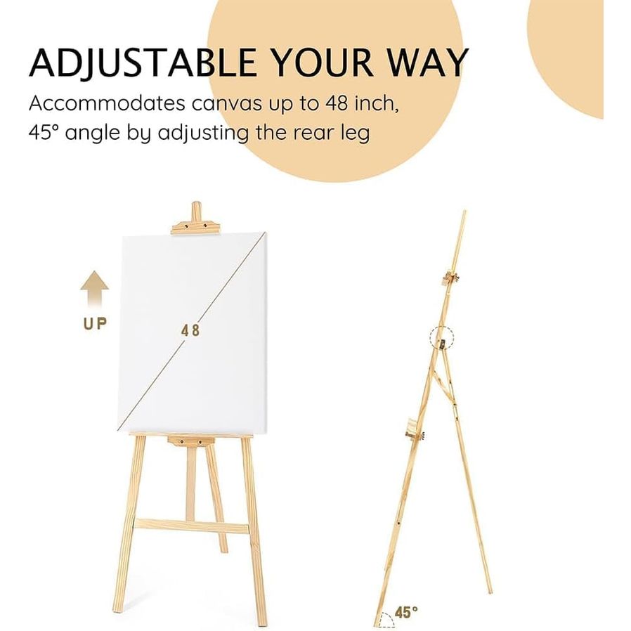 اشترِ Wooden Tripod Easel Stand for Painting & Display â€“ Adjustable ...