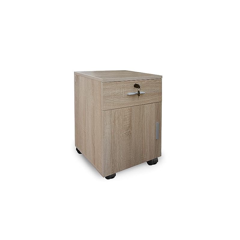 Buy 1D1D Pedestal Mobile Drawers,1 Drawer Rolling File Cabinet with ...