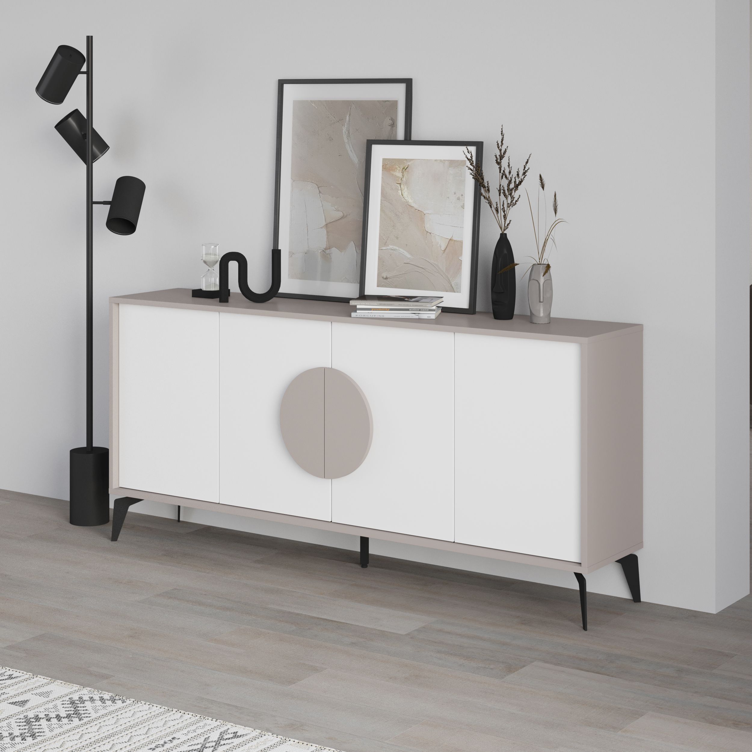 Buy Mourah Home Gora Console - Modern Sideboard With 4 Doors - Storage ...