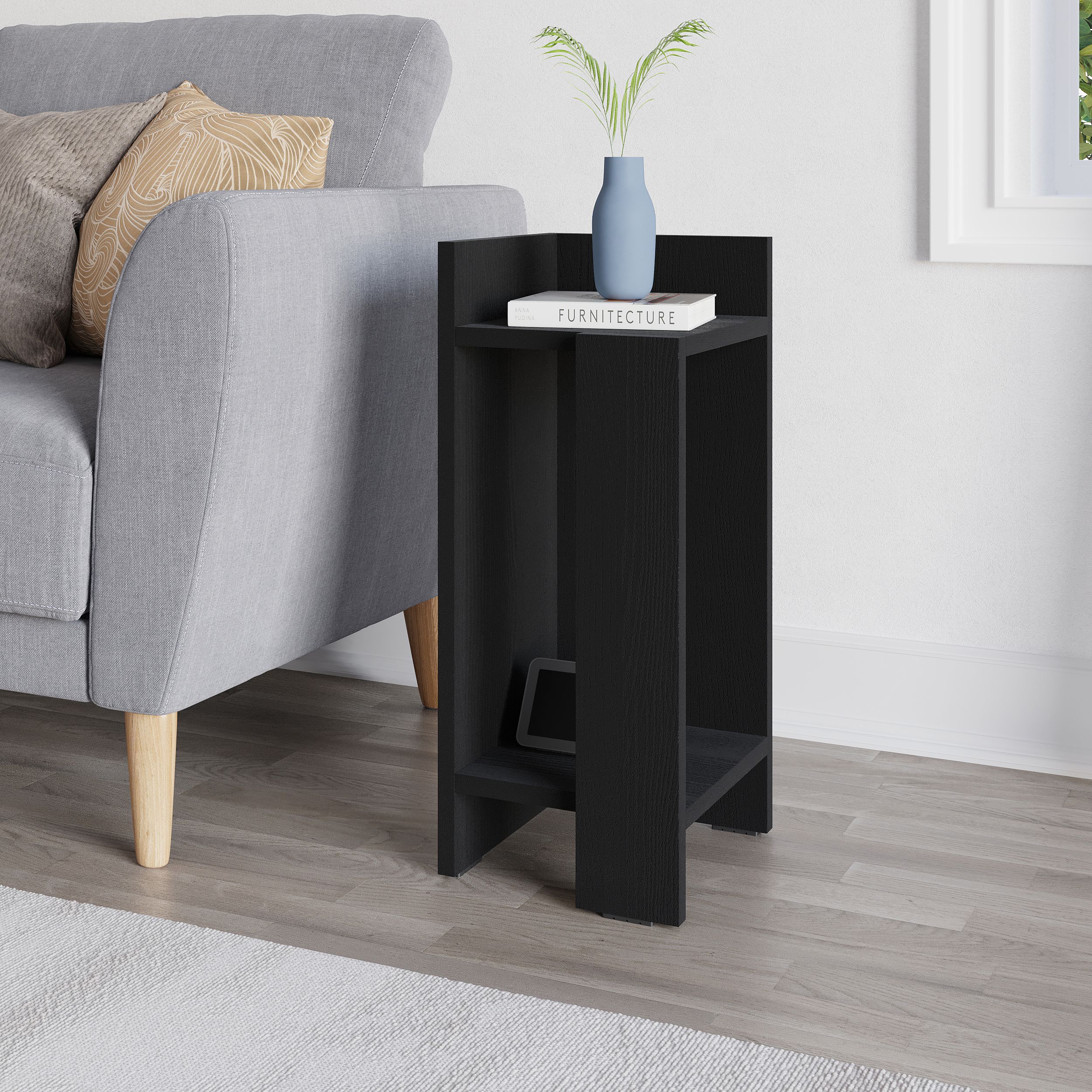 Buy Elos Nightstand Left Module - Black Wood Online | Danube Home UAE