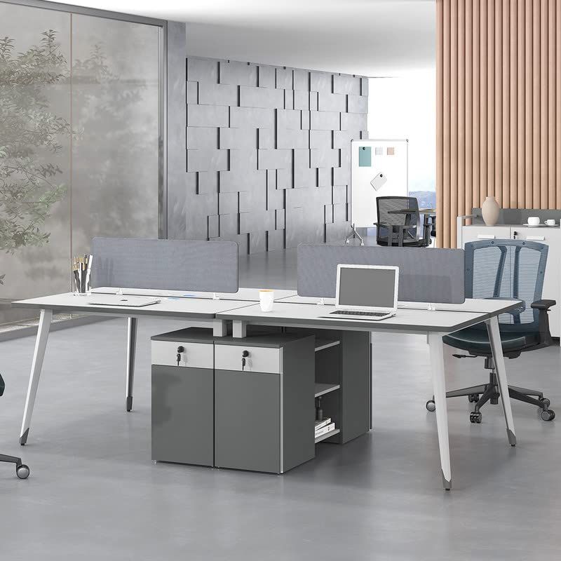 Buy Workstation Desk Face to Face Office table MDF Computer table with ...