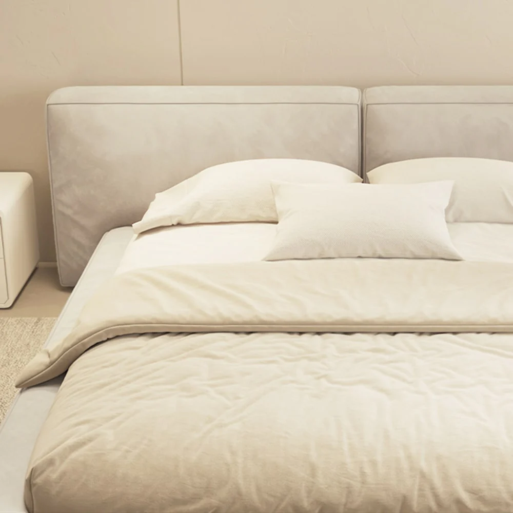 Buy Contemporary Upholstered Platform Bed Frame with Wide Tufted ...