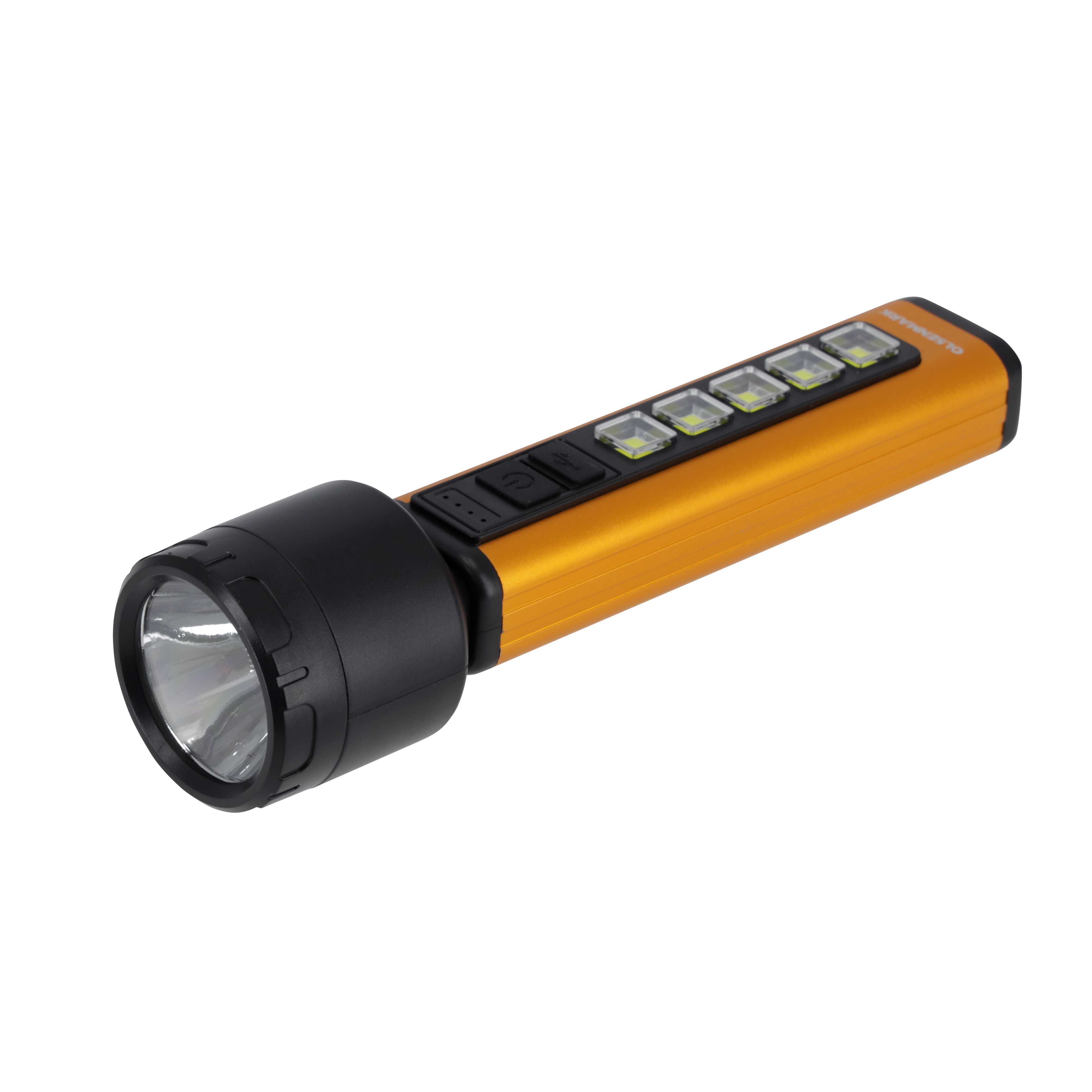 Buy Olsenmark OMFL2816 Rechargeable LED Flashlight- 3.7V 1200mAh ...