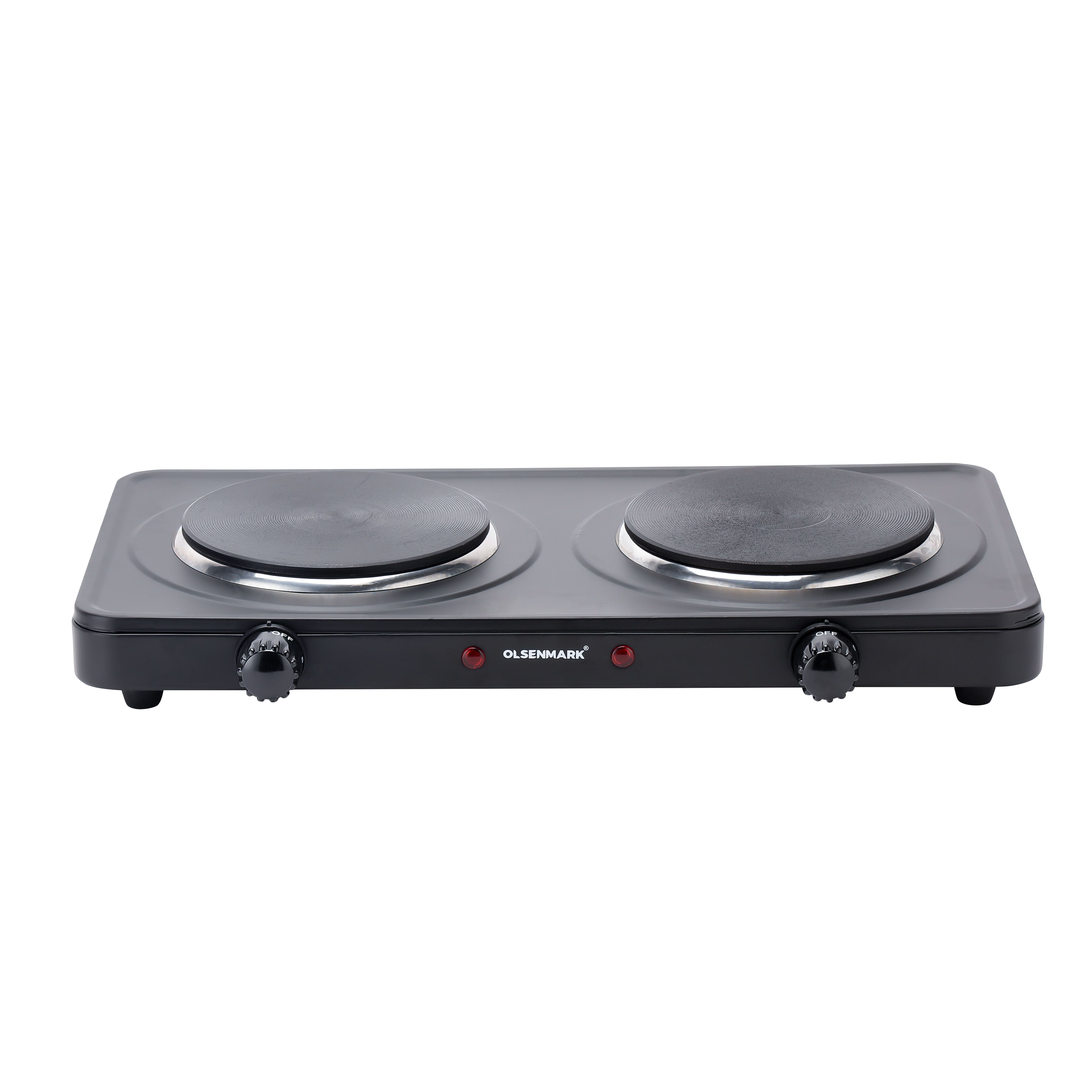 Buy Electric Double Hot Plate 2000 W OMHP2034Y Black Online | Danube ...