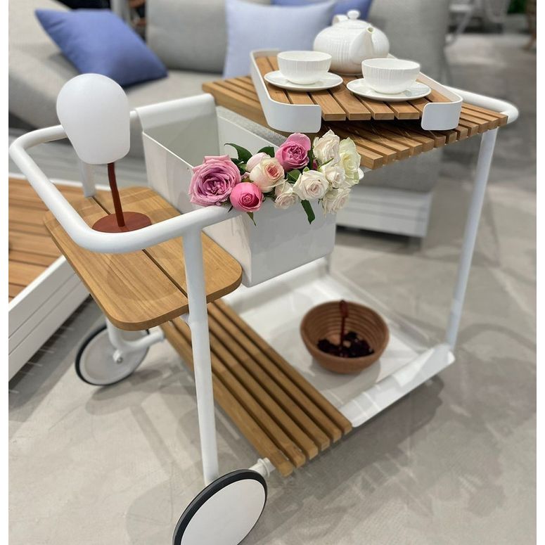 Buy Sunset White Trolley with Wheels Online | Danube Home UAE