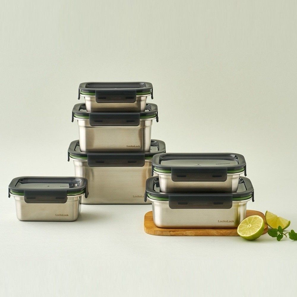 اشترِ LocknLock Stainless Steel Stackable Food Container Rectangle ...