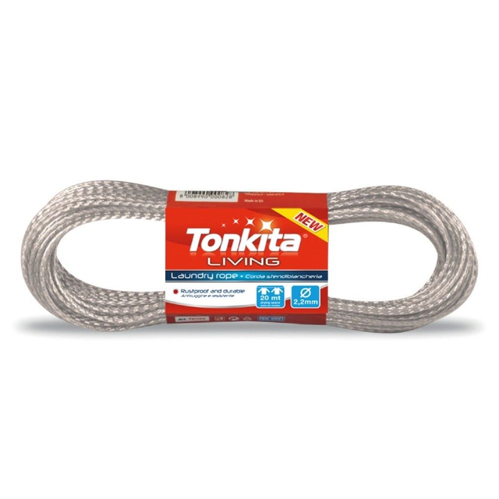 Buy Tonkita Clothes Line 20m – Plastic-Coated Steel Washing Line – Anti ...