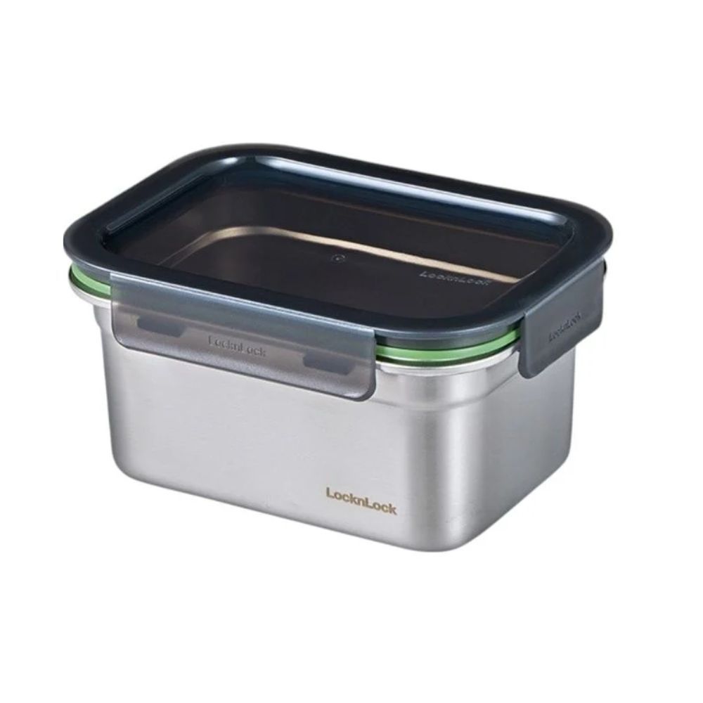 Buy LocknLock Stainless Steel Stackable Food Container Rectangle 1L ...