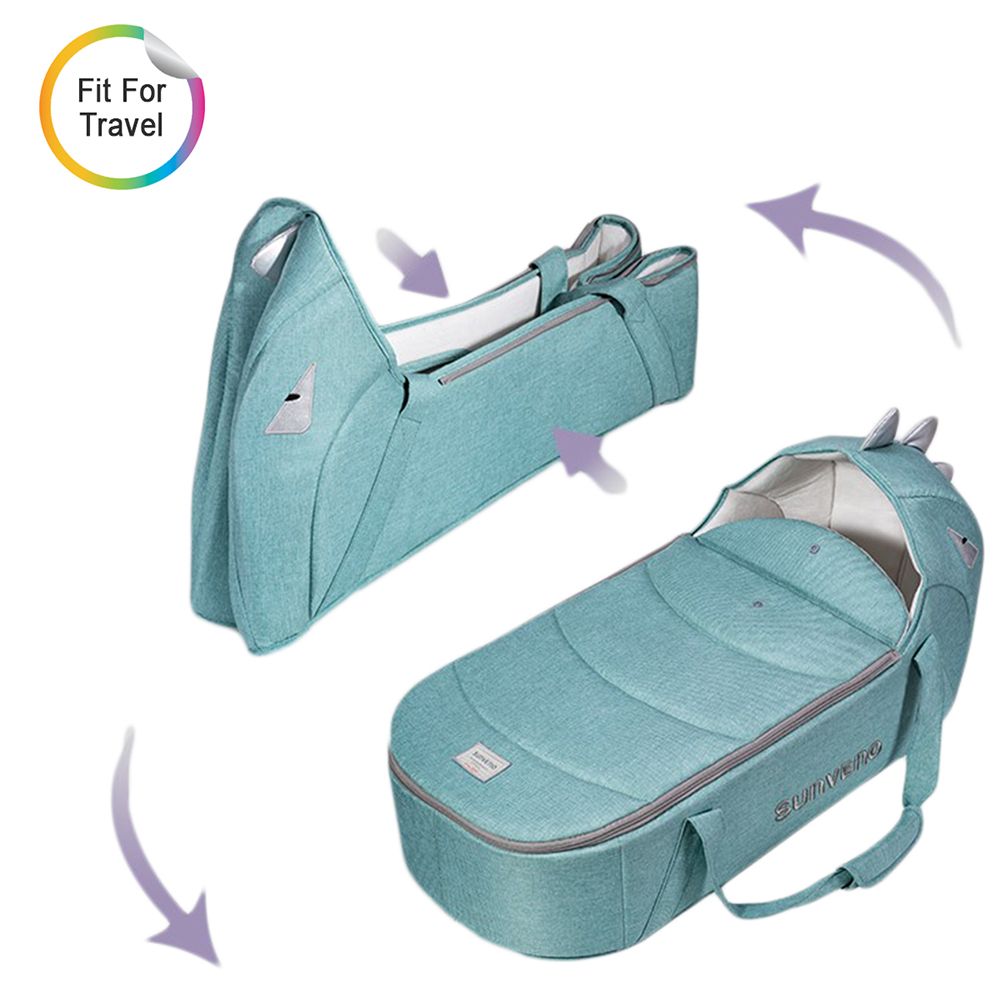 Buy Sunveno Foldable Travel Carry Cot - Green Online | Danube Home UAE