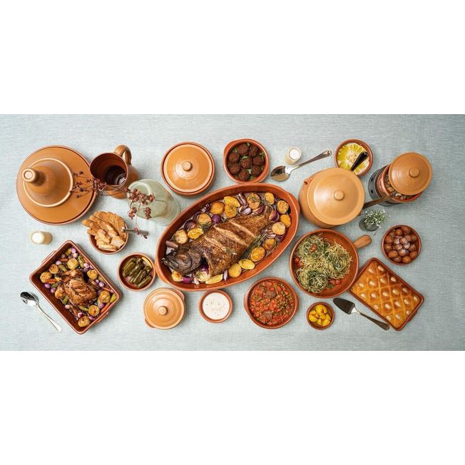 Buy 115 Round Clay Casserole with handle 16 – 16.5cm, Corzana ...