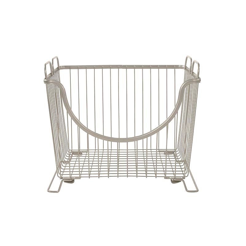 Buy Spectrum Diversified Ashley Stackable Basket, Large, Satin Nickel ...