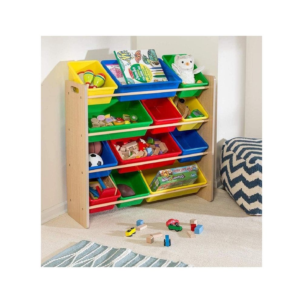 Homesmiths 4-tier Toy Storage Organizer For Kids Beige Color, 12 ...