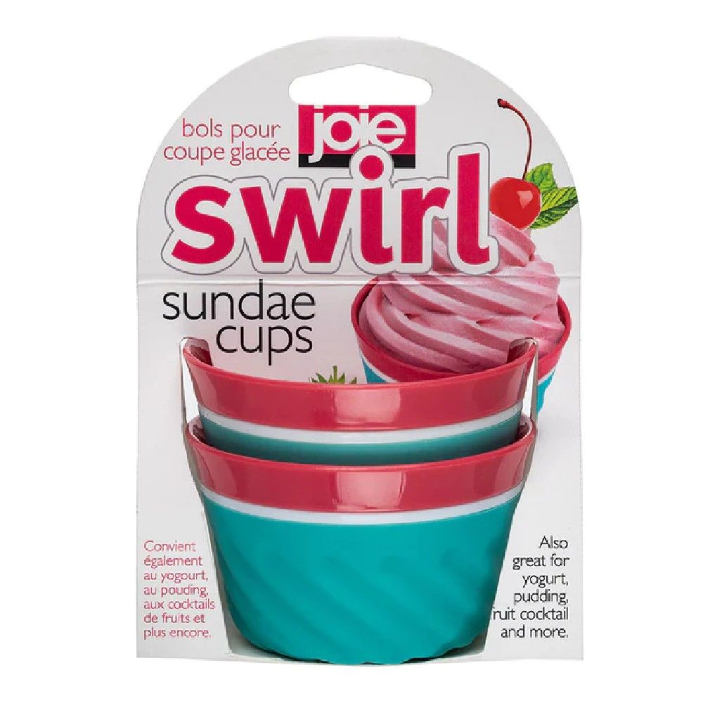 Buy Joie Kitchen Gadget Swirl Sundae Cup Pack Of 2 Original Color ...