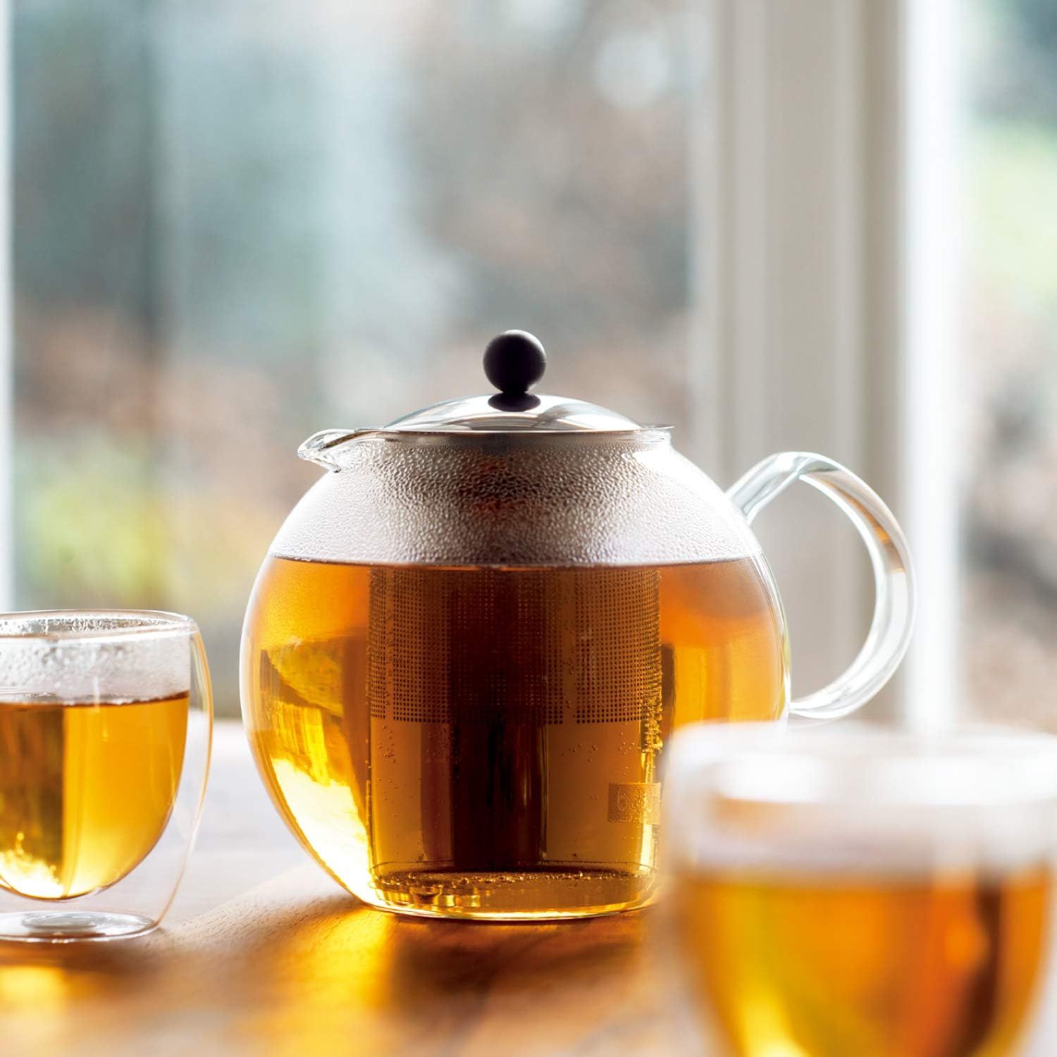 Bodum Assam Tea Press With Filter, Bd-1801-16, Clear, 1 litre, 18/8 ...