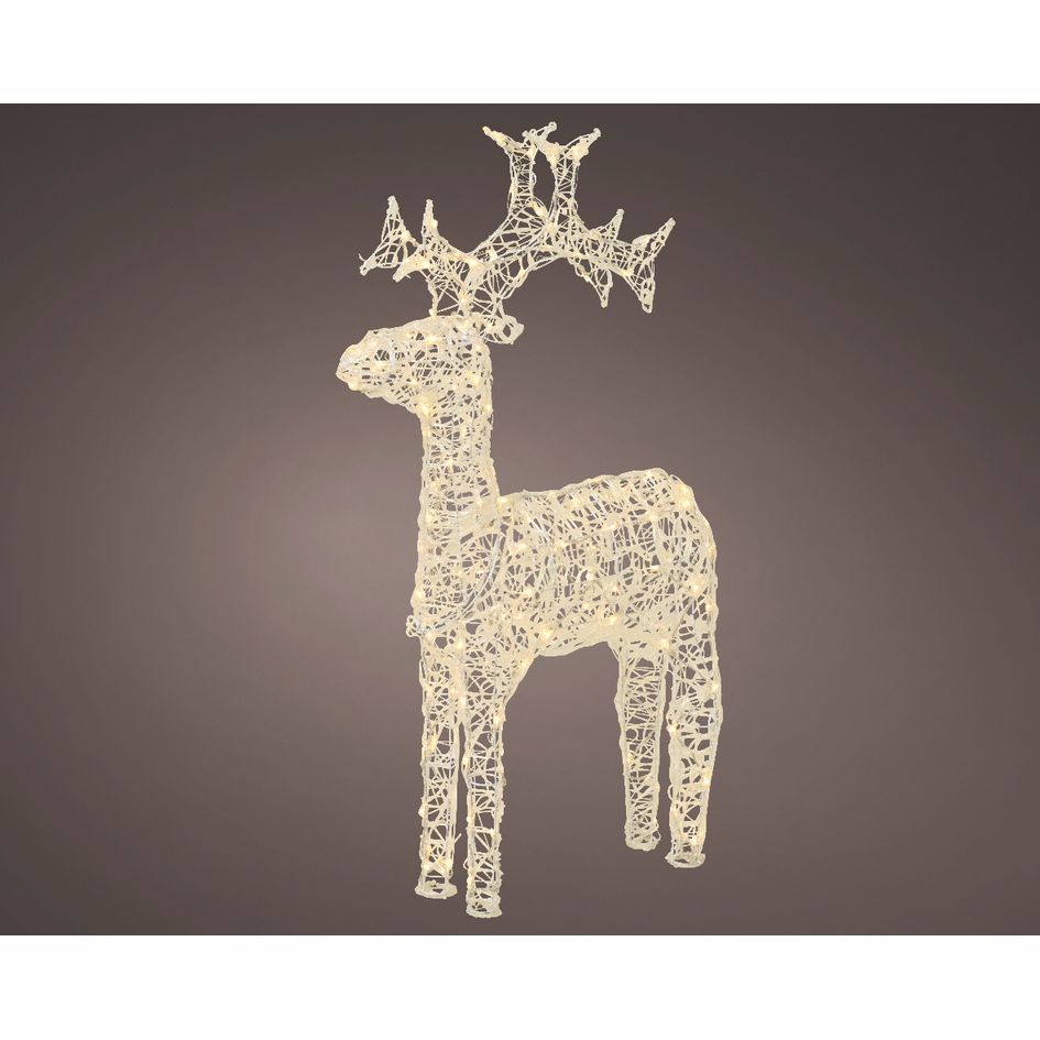 Buy Kaemingk Christmas Led Reindeer Soft Acrylic Reindeer Transparent ...