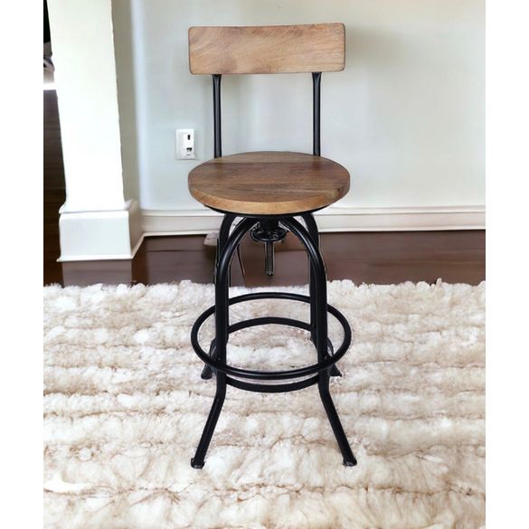 Buy Wooden Twist Stylish & Classy Wooden Handmade Bar Stool Online ...