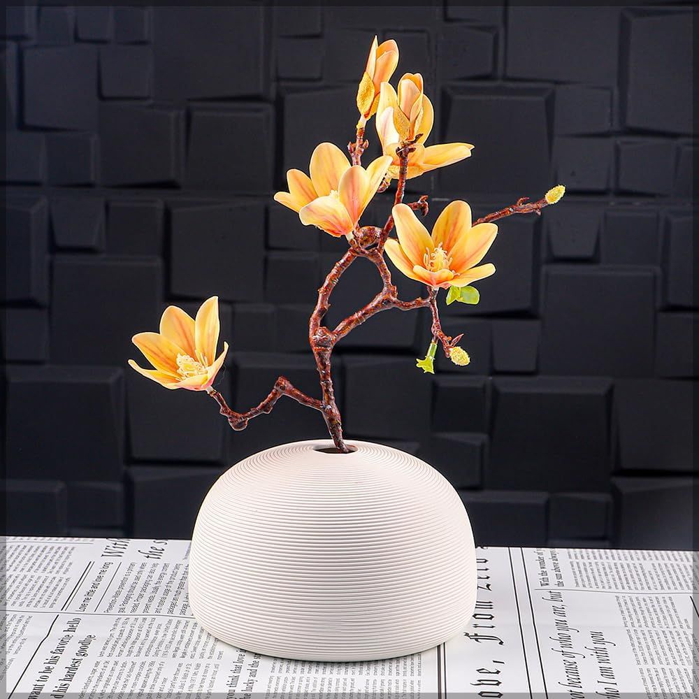 Buy Ceramic White Color Vases with Flower Arrangements | Elegant Vases ...