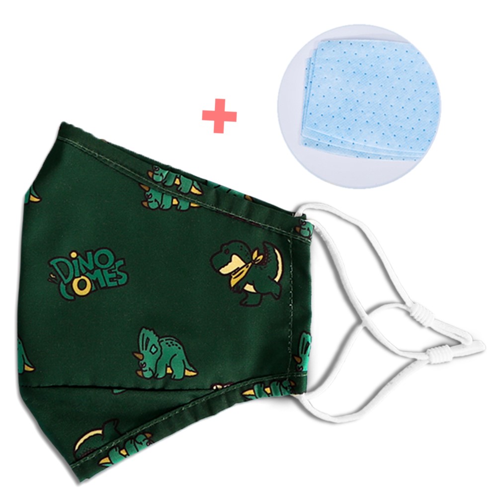 Buy Nohoo Kids Re - usable Face Mask - Dinosaur - Green Online | Danube ...