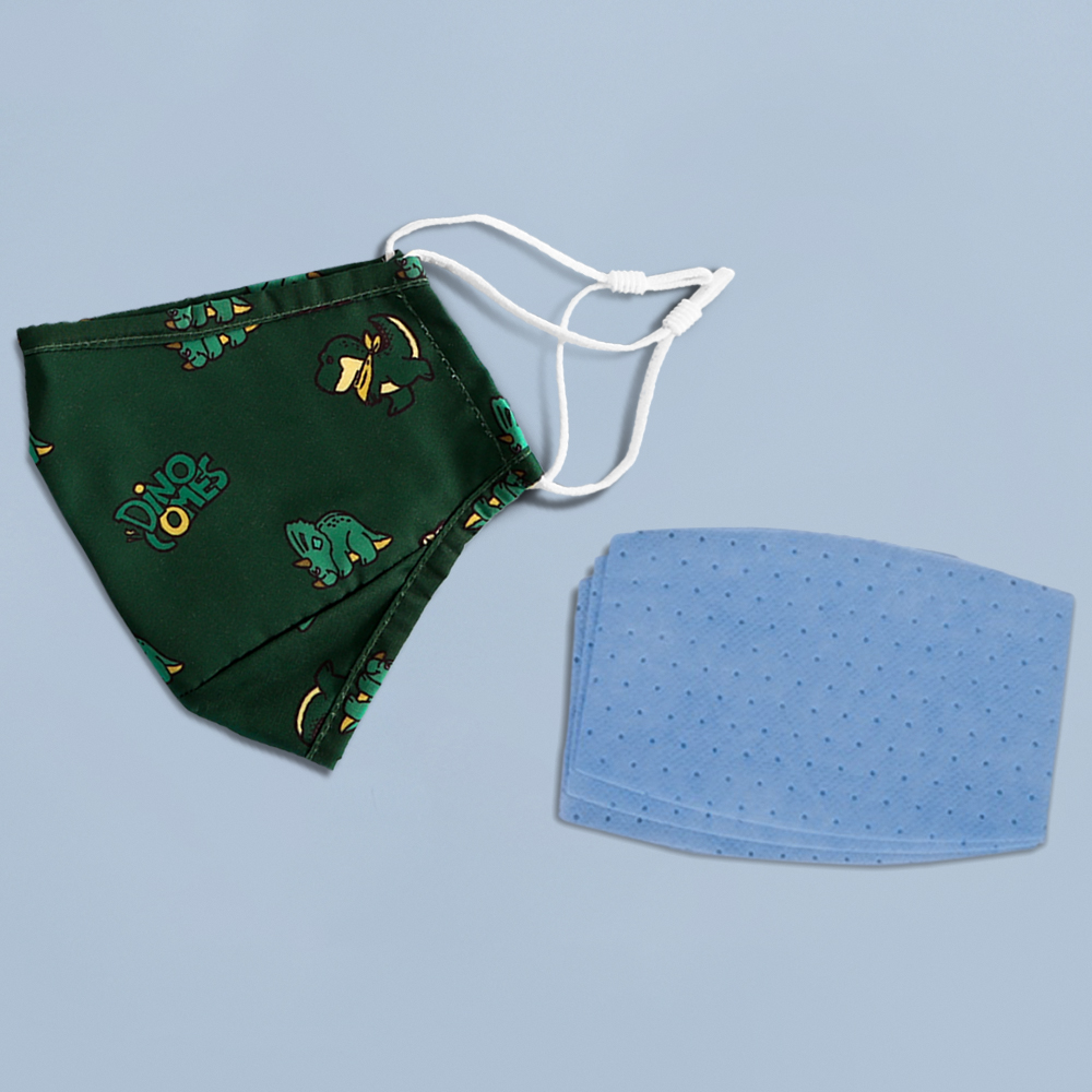 Buy Nohoo Kids Re - usable Face Mask - Dinosaur - Green Online | Danube ...
