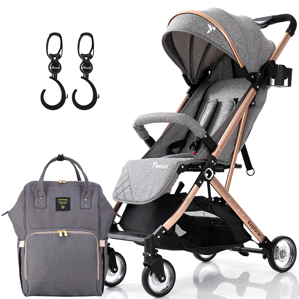 Buy Teknum Explorer Travel Stroller w / t Diaper Bag & Stroller Hooks ...