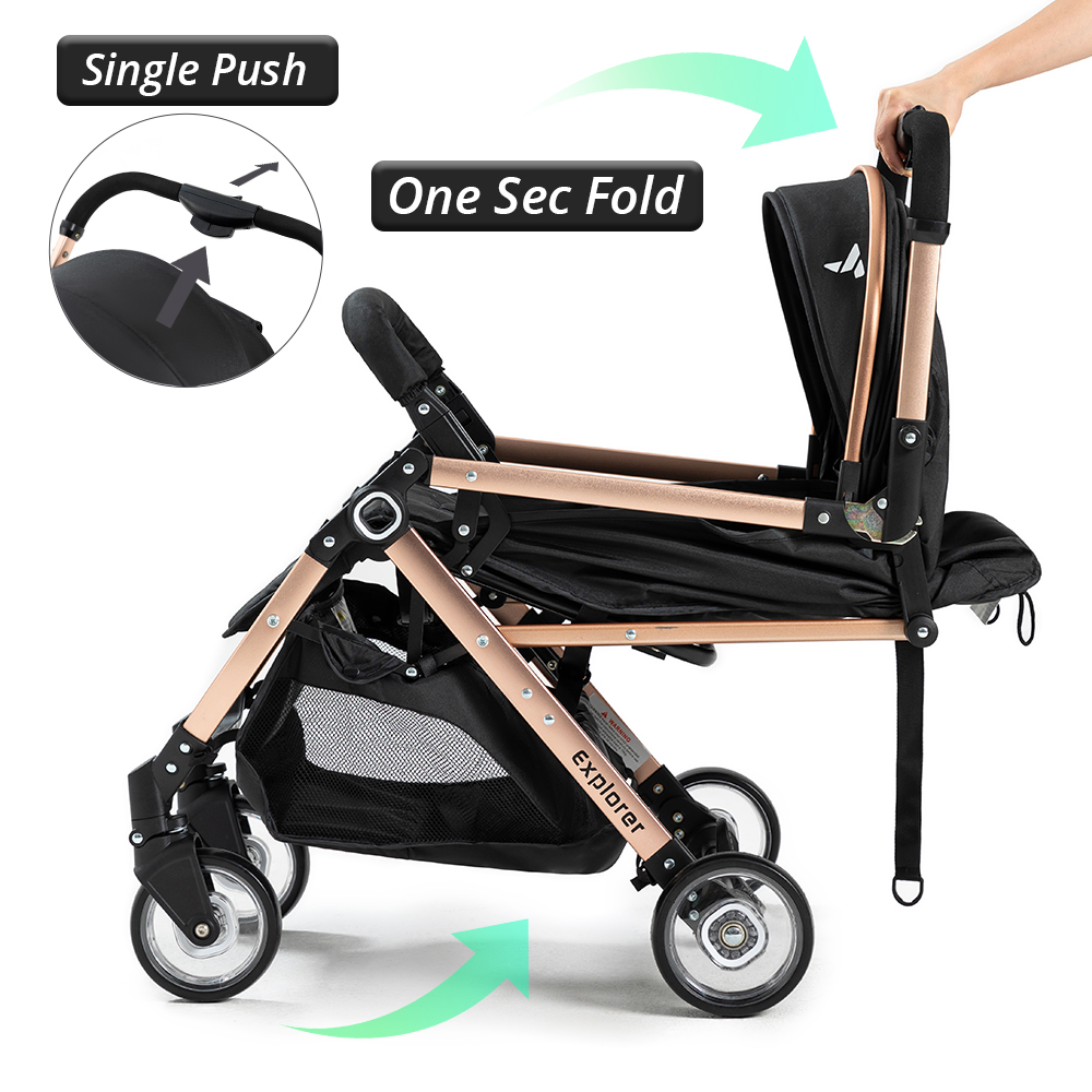 Buy Teknum Explorer Travel Stroller - Black Online | Danube Home UAE